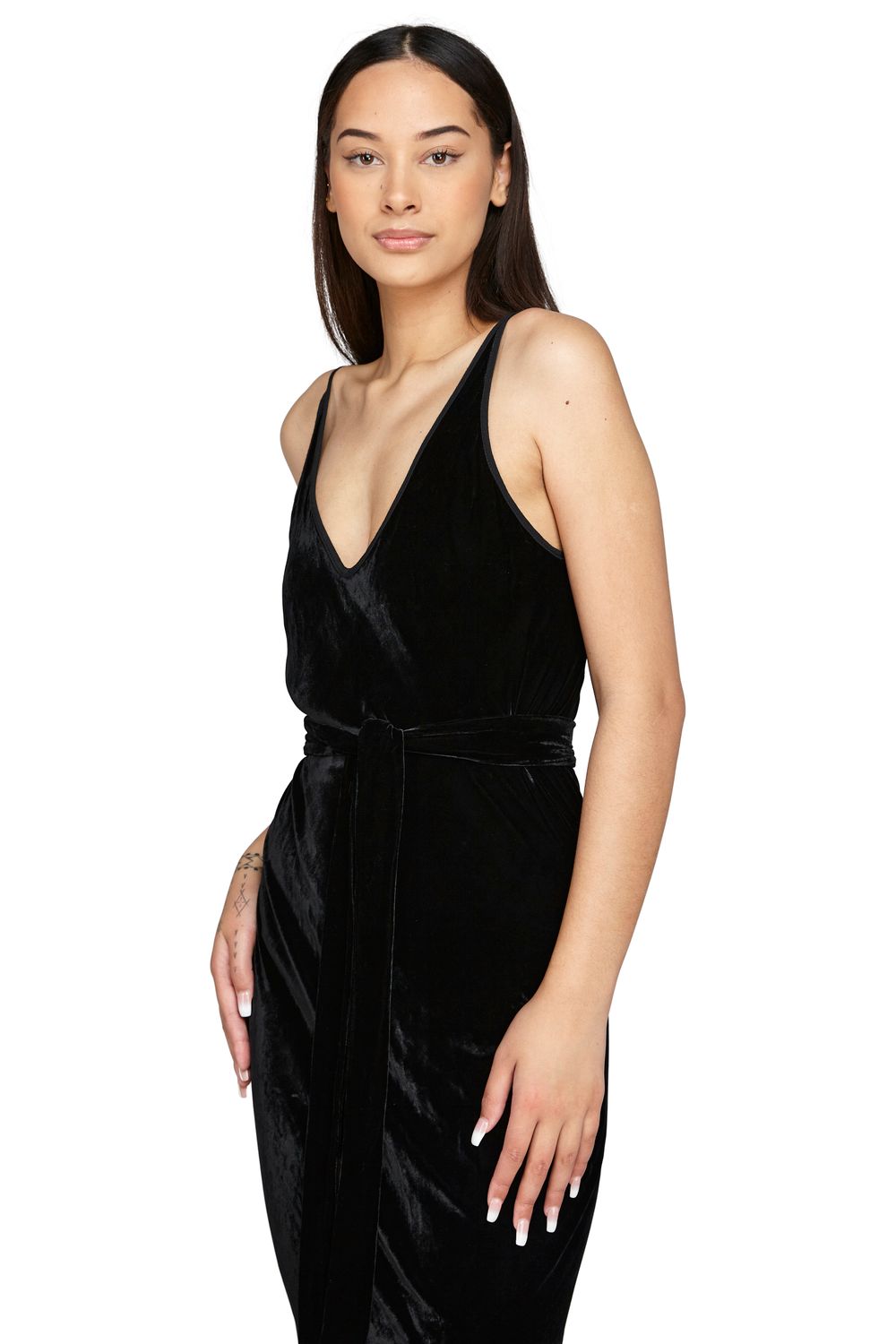 Miss Crabb - Helena Slip With Tie | All The Dresses