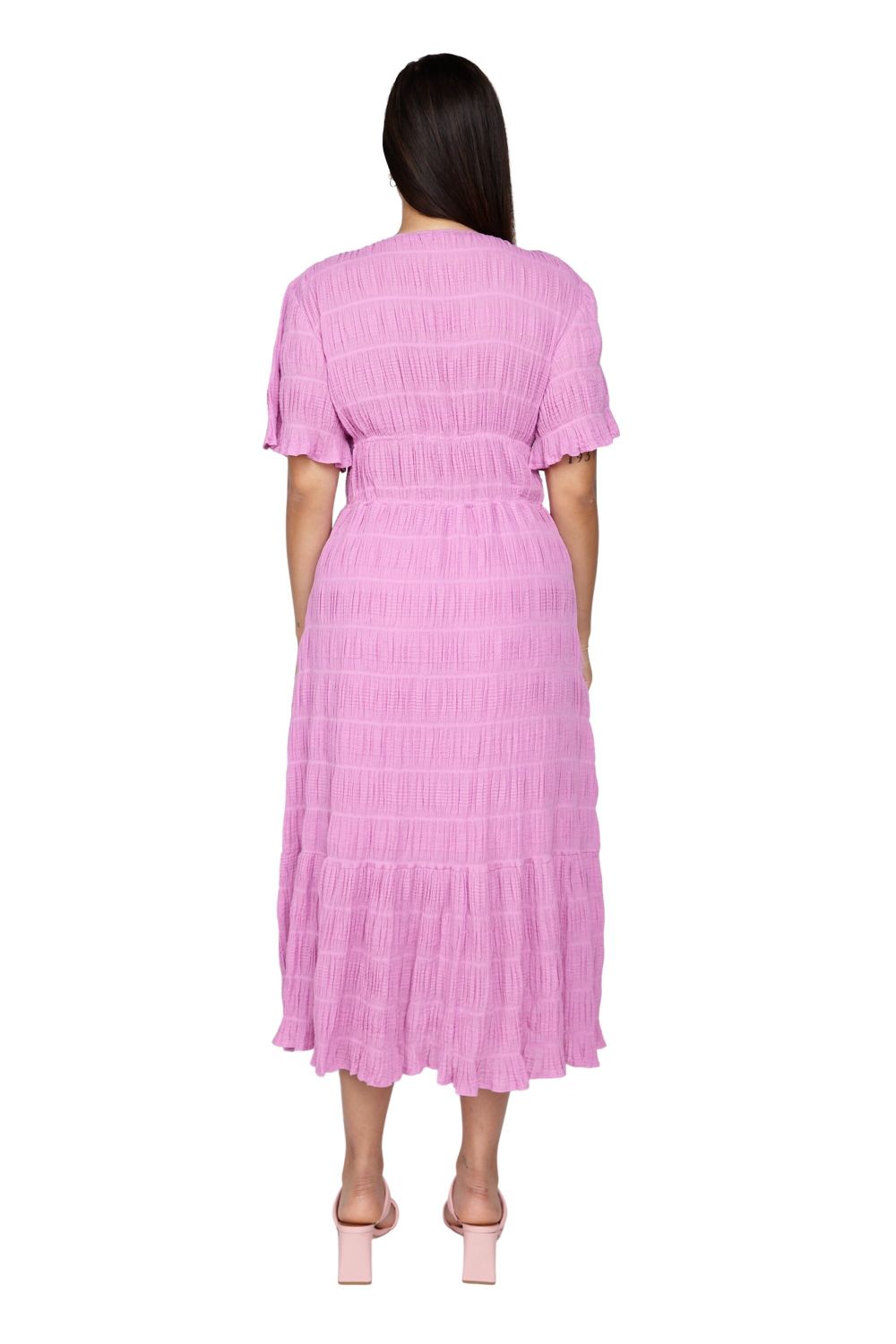 Ruby - Mirella V Neck Dress - Orchid | All The Dresses