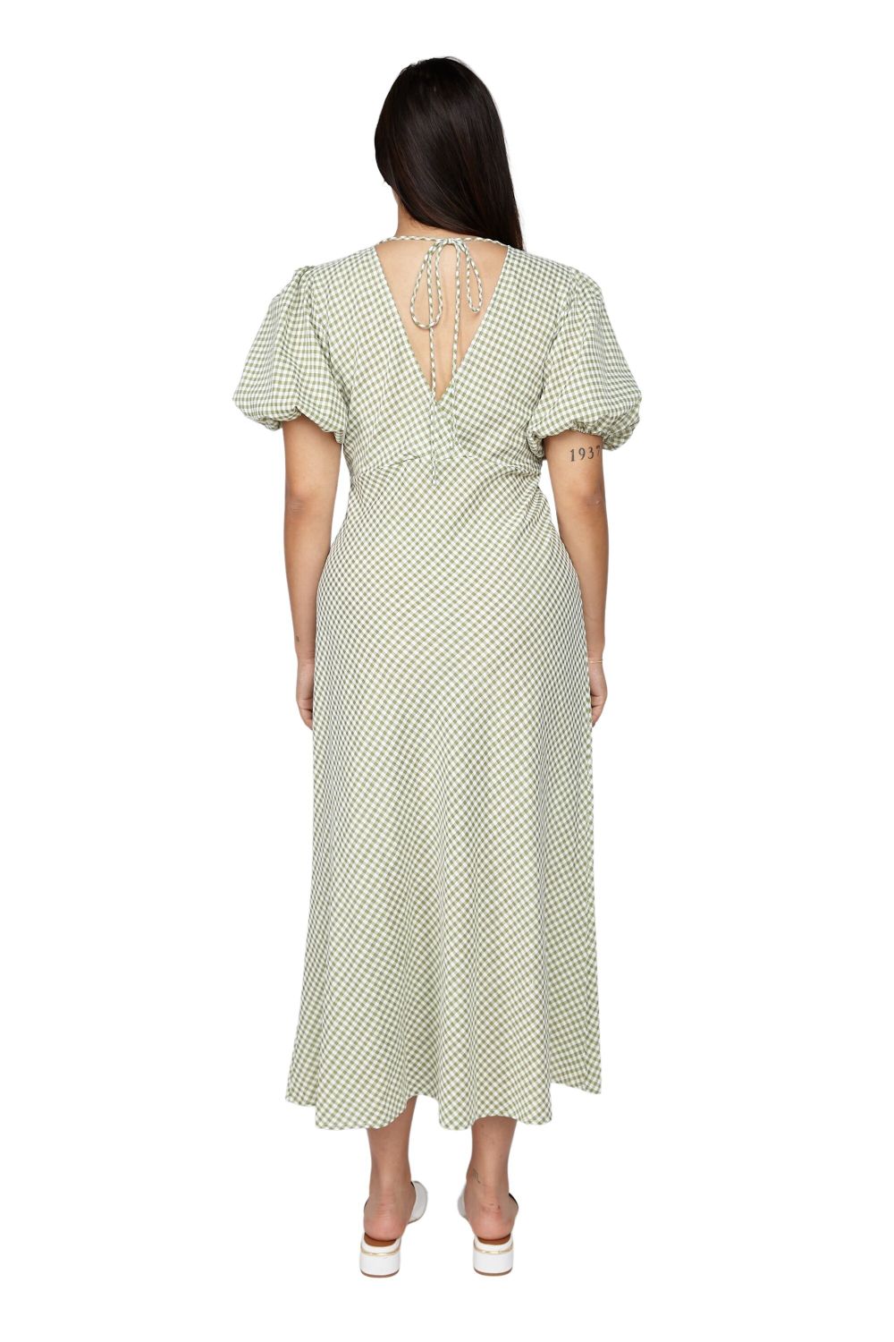 Ruby - Uma Dress - Khaki Gingham | All The Dresses