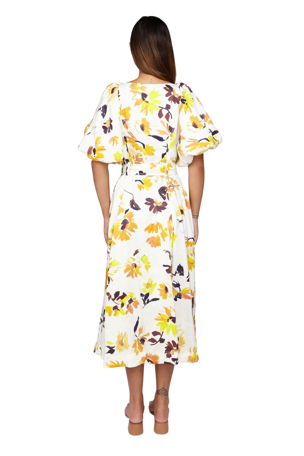 Aje - Soleil Belted Midi Dress | All The Dresses