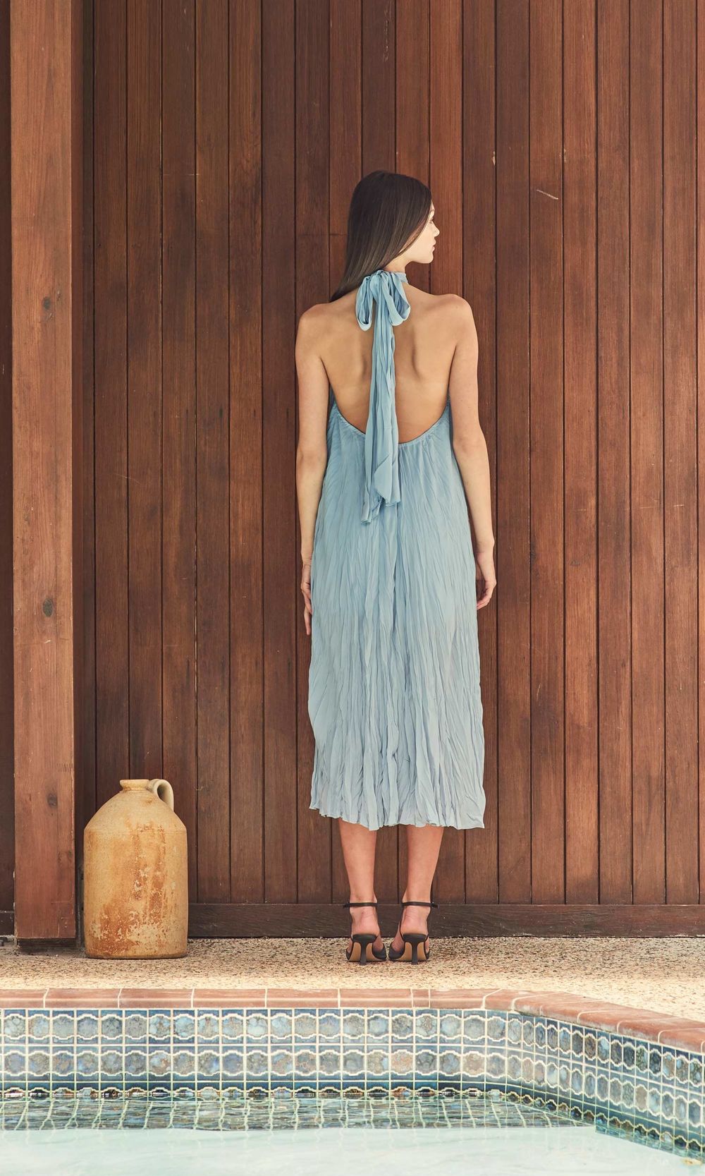 Ruby - Cascade Crush Gown Blue | All The Dresses