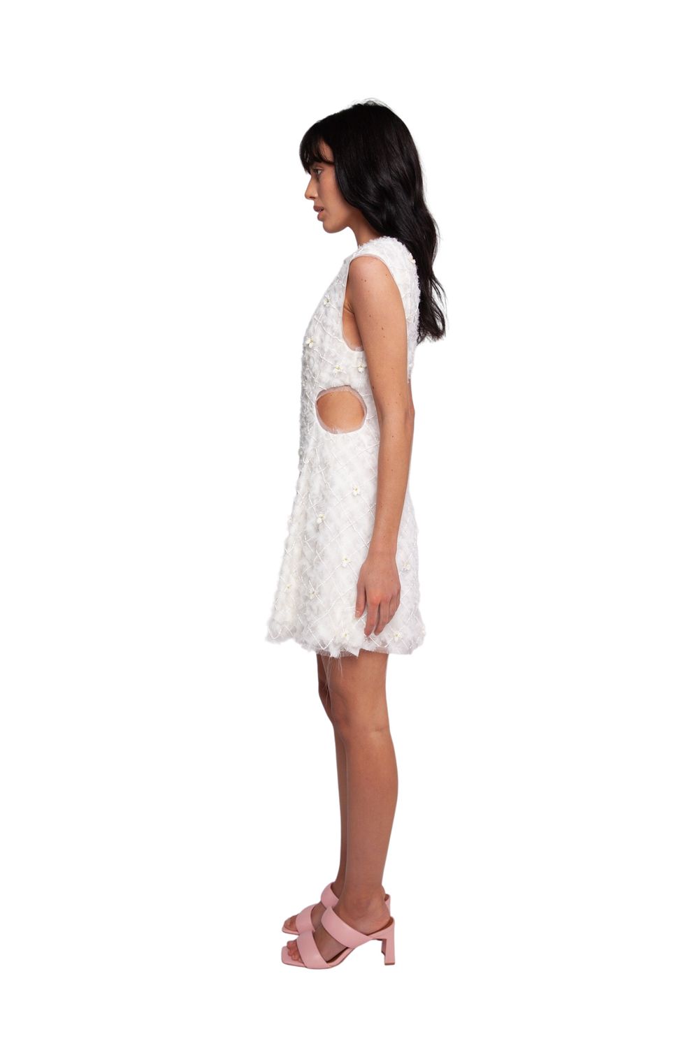Aje - Mirage Organza Beaded Mini Dress | All The Dresses