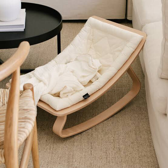 Charlie Crane Levo Baby Rocker In Beech With Camel Cushion – The Little ...