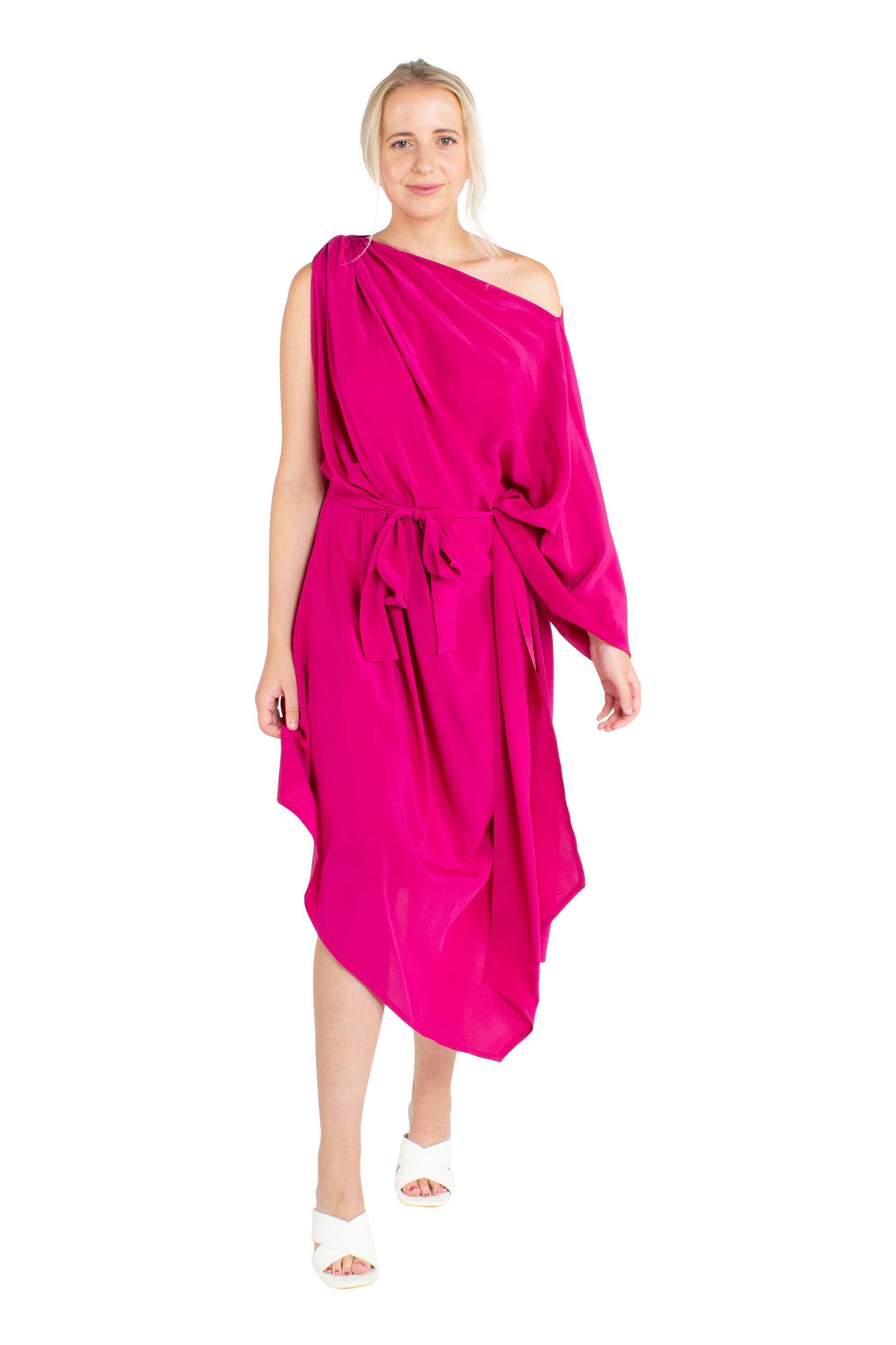 Miss Crabb - One Shoulder Silk Dress | All The Dresses
