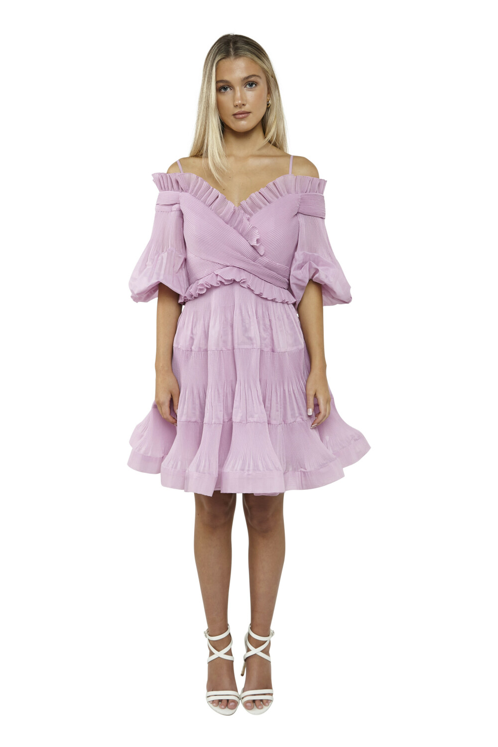 Zimmermann - Pleated Off Shoulder Mini | All The Dresses